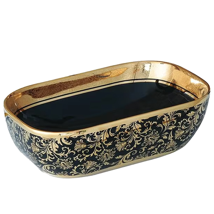 Čierno zlatá súprava - toaleta + umývadlo | IMAR-SHOP
